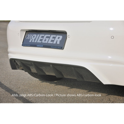 Diffuseur de pare-chocs arrière "Carbon look" "Rieger Tuning" pour ...