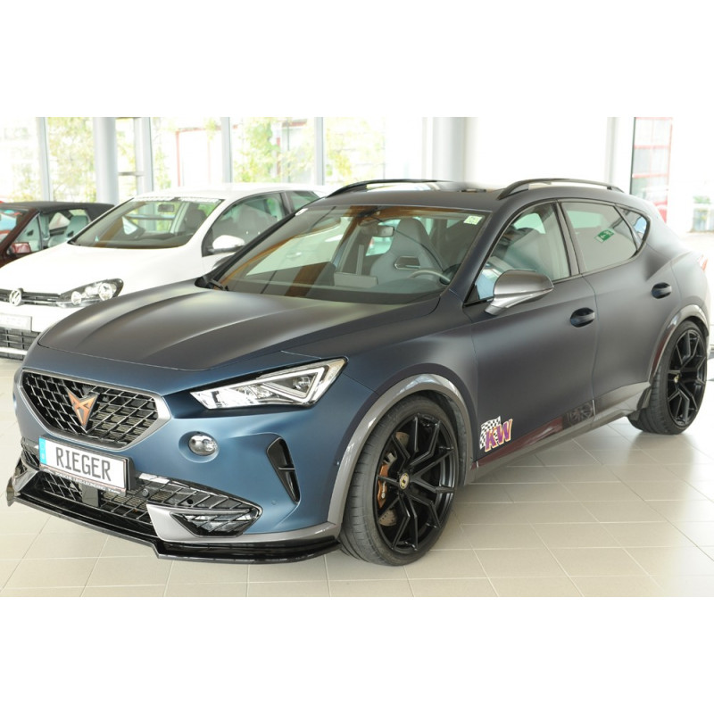 Lame de pare-chocs avant "noir brillant" "Rieger Tuning" pour SEAT CUPRA FORMENTOR (KM)