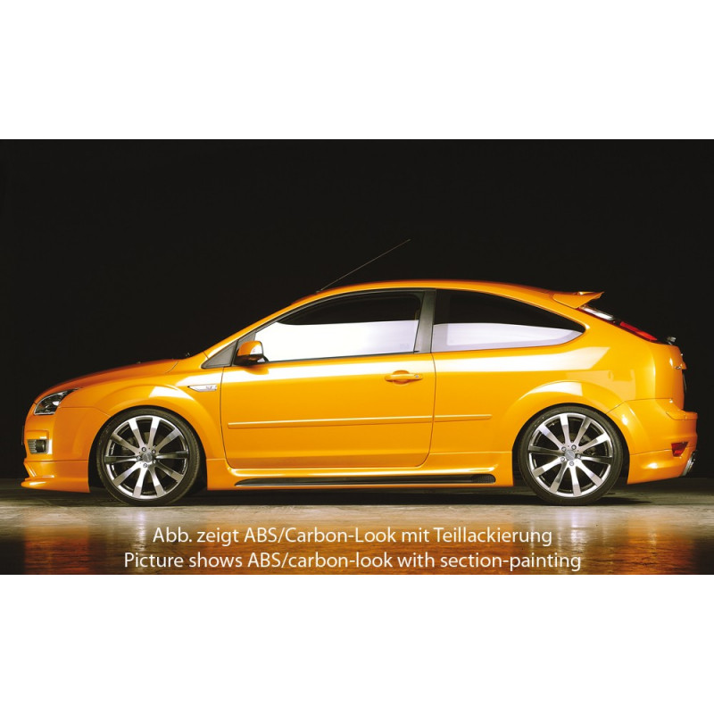 Bas de caisse gauche "Carbon look" "Rieger Tuning" pour FORD FOCUS 2