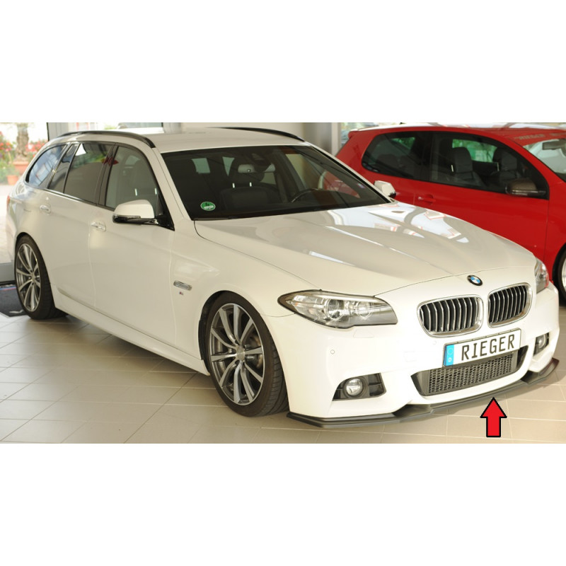 Lame de pare-chocs avant "noir" "Rieger Tuning" pour BMW SERIE 5 F10/F11