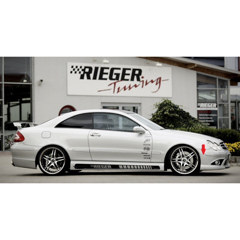 Rajout de pare-chocs avant "Rieger Tuning" pour MERCEDES CLK (W209)